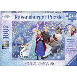Ravensburger Puzzle Disney Frozen, glitzernder Schnee, 100 Puzzleteile, Made in Germany, FSC® - schützt Wald - weltweit, bunt