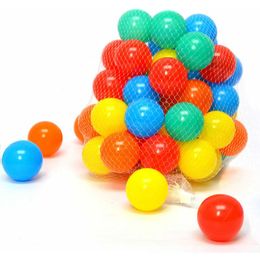 LittleTom - 50 geprüfte Bällebad-Bälle für Babys ab 0 Spielbälle bunte Kinderbälle Poolbälle
