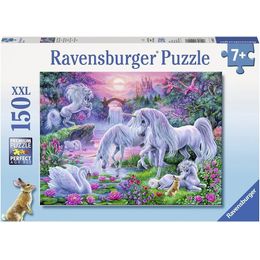 Ravensburger Puzzle Einhörner im Abendrot, 150 Puzzleteile, Made in Germany, FSC® - schützt Wald - weltweit, bunt