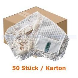 Wischmop aus Baumwolle MEIKO Mastermopp 50 cm Karton 50 Stück, Baumwollmop getuftet außen offen