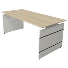 Kerkmann Form 4 Schreibtisch Rechteckig Ahorn Wange 1.800 (B) x 800 (T) x 760 (H) mm
