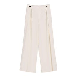 Bershka Pleat-Front Pants female Beige size 32