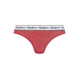 Pepe Jeans T-String Mesh Thong, rot