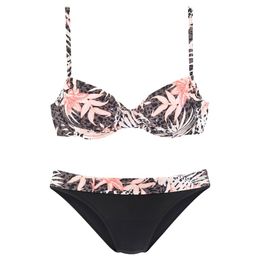 Buffalo Bikini Damen Größe XS/S braun / hellpink / schwarz / weiß
