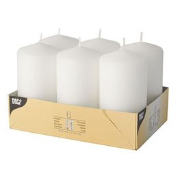 Starpak Stumpenkerze 24 Stück Stumpenkerzen weiss Ø 60 mm · 115 mm