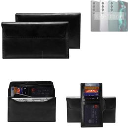 K-S-Trade Handyhülle für Meizu 20 Infinity, Handy Hülle Schutz Hülle Tasche Schutz Case Handytasche, schwarz