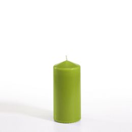 Papstar Stumpenkerze 10 Stück Stumpenkerzen kiwi Ø 50 mm · 100 mm