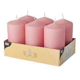 Starpak Stumpenkerze 24 Stück Stumpenkerzen altrosa Ø 60 mm · 115 mm