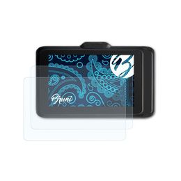 Bruni Schutzfolie Glasklare Displayschutzfolie für Micros Tablet 720, (2 Folien), praktisch unsichtbar, weiß