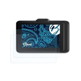 Bruni Schutzfolie Glasklare Displayschutzfolie für Micros Tablet 721, (2 Folien), praktisch unsichtbar, weiß