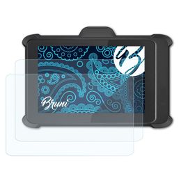 Bruni Schutzfolie für Oracle Micros Tablet 721P, (2 Folien), praktisch unsichtbar, weiß