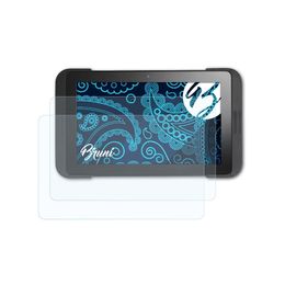 Bruni Schutzfolie Glasklare Displayschutzfolie für Micros Tablet E11, (2 Folien), praktisch unsichtbar, weiß
