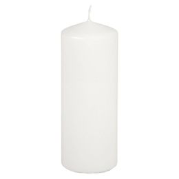 Papstar Stumpenkerze 8 Stück Stumpenkerzen weiss Ø 69 mm · 180 mm