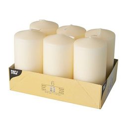 Starpak Stumpenkerze 24 Stück Stumpenkerzen creme Ø 60 mm · 115 mm