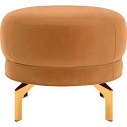 Sit & More sit&more Polsterhocker Orient 3 V, goldfarbene Metallfüße, goldfarben