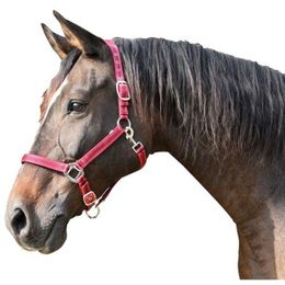 Kerbl - Cabazada Horse Mustang, Nylon, doppelte Einstellung, Rot, Gr¤e 1