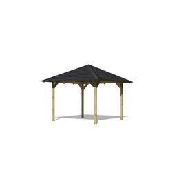 Karibu Pavillon 'Sevilla' naturfarben 340 x 340 x 290 cm