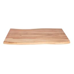 Tischplatte Baumkante Akazie Natur 80 x 60 cm CURT