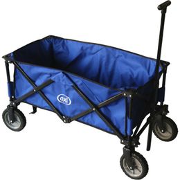 AB110 Faltbarer Bollerwagen Blau Faltwagen / Gartenwagen / Handwagen - Blau - AXI