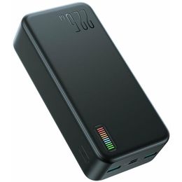 Joyroom Powerbank 30000mAh Dazzling Series 22,5W drei Ausgangsports USB C und 2 x USB (QP196) Schwarz