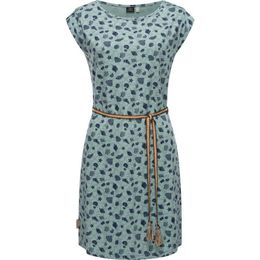 Ragwear Sommerkleid Manndy Dress leichtes Jersey-Kleid in maritimer Optik, blau