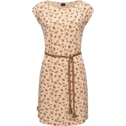Ragwear Sommerkleid Manndy Dress leichtes Jersey-Kleid in maritimer Optik, beige|braun