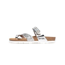 Bayton Pantolette 'Diane' Damen Größe 42 silbergrau