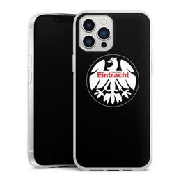 DeinDesign iPhone 13 Pro Max Handy Silikon H&uuml;lle Case transparent Handyh&uuml;lle Eintracht Frankfurt Sge Official Licensed Product Silikon Case