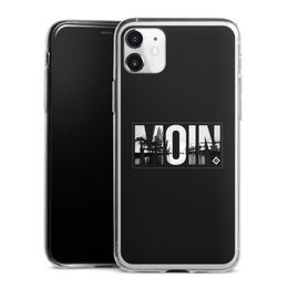 DeinDesign iPhone 11 Handy Slim Case Silikon Handyh&uuml;lle transparent H&uuml;lle extra d&uuml;nn Official Licensed Product Hsv Hamburger Sv Silikon Slim Case