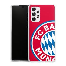 DeinDesign Galaxy A33 5G Handy Silikon H&uuml;lle Case transparent Handyh&uuml;lle Fc Bayern M&uuml;nchen Fcb Official Licensed Product Silikon Case
