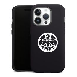 DeinDesign iPhone 14 Pro Handy Panzer Handyh&uuml;lle robuste Outdoor H&uuml;lle Schutzh&uuml;lle matt Logo Eintracht Frankfurt Eagle Tough Case
