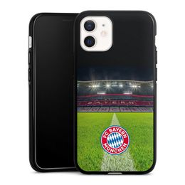 DeinDesign iPhone 12 mini Handy Silikon H&uuml;lle Case schwarz Handyh&uuml;lle Fc Bayern M&uuml;nchen Stadium Fcb