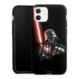 DeinDesign iPhone 12 mini Handy Silikon H&uuml;lle Case schwarz Handyh&uuml;lle Merchandise Darth Vader Star Wars