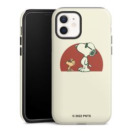 DeinDesign iPhone 12 mini Handy Panzer Handyh&uuml;lle robuste Outdoor H&uuml;lle Schutzh&uuml;lle gl&auml;nzend Official Licensed Product Kindheit Snoopy Tough Case