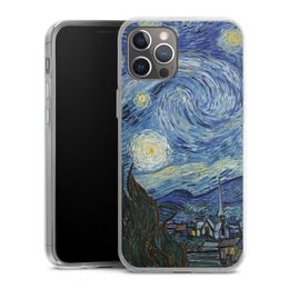 DeinDesign iPhone 12 Pro Max Handy Silikon H&uuml;lle Case transparent Handyh&uuml;lle The Starry Night Kunst Silikon Case