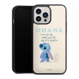 DeinDesign iPhone 13 Pro Max Handy Premium Silikon H&uuml;lle Handyh&uuml;lle schwarz Case Lilo & Stitch Disney Official Licensed Product Silikon Premium Case