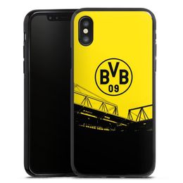 DeinDesign iPhone X Handy Silikon H&uuml;lle Case schwarz Handyh&uuml;lle Merchandise Bvb Borussia Dortmund