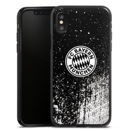 DeinDesign iPhone X Handy Silikon H&uuml;lle Case schwarz Handyh&uuml;lle Official Licensed Product Fcb Fc Bayern M&uuml;nchen