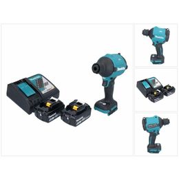 Das 180 rg Akku Gebläse 18 v Brushless + 2x Akku 6,0 Ah + Ladegerät - Makita