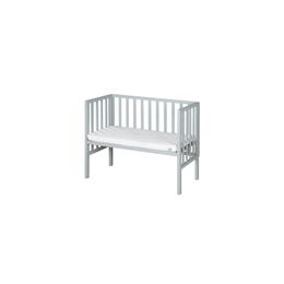 Roba Beistellbett 2in1 'safe asleep®' mit Barriere & Matratze - für alle Elternbetthöhen - Holz taupe