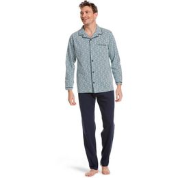 PASTUNETTE Schlafanzug Herren Pyjama geknöpft (2 tlg) Baumwolle
