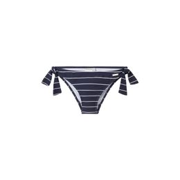 Tom Tailor Damen Gestreifter Bikini-Slip, blau, Streifenmuster, Gr. 38