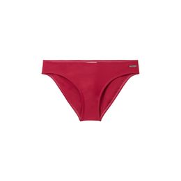 Tom Tailor Damen Basic Bikini-Slip, rot, Uni, Gr. 42