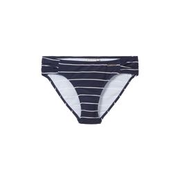Tom Tailor Damen Bikini-Slip, blau, Streifenmuster, Gr. 42