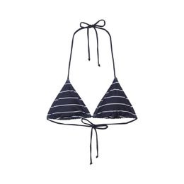 Tom Tailor Damen Gestreiftes Bikini-Top, blau, Streifenmuster, Gr. 36
