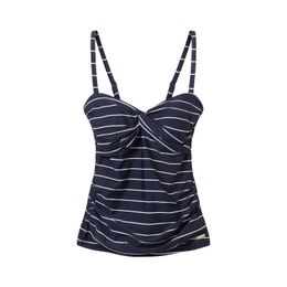 Tom Tailor Damen Gestreiftes Tankini-Top, blau, Streifenmuster, Gr. 36B