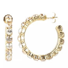 LOTT.gioielli Ohrringe - CE SW Hoop M Gold - in mehrfarbig - Ohrringe für Damen