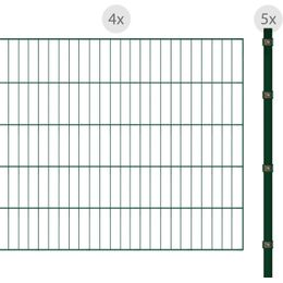 Arvotec Einstabmattenzaun ESSENTIAL 100 zum Einbetonieren, 100 cm, 8 m, grün