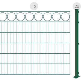 Arvotec Zaun EASY 120 zum Aufschrauben "Ring", (Set, Dekormattenzaun), Zaunhöhe 120 cm, Zaunlänge 2 - 60 m, grün