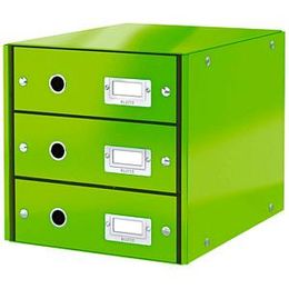 Leitz Schubladenbox Click & Store grün 6048-00-54, DIN A4 mit 3 Schubladen